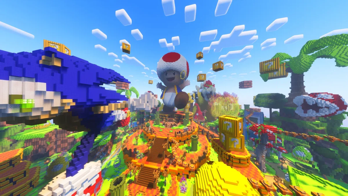 Retroverse Arcade Hub 🍄🎮 Minecraft Map